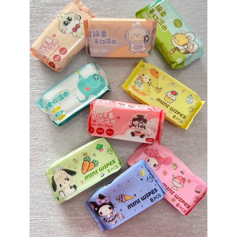 Jual TISU BASAH MINI KARAKTER 8 lembar 050380 | Shopee Indonesia