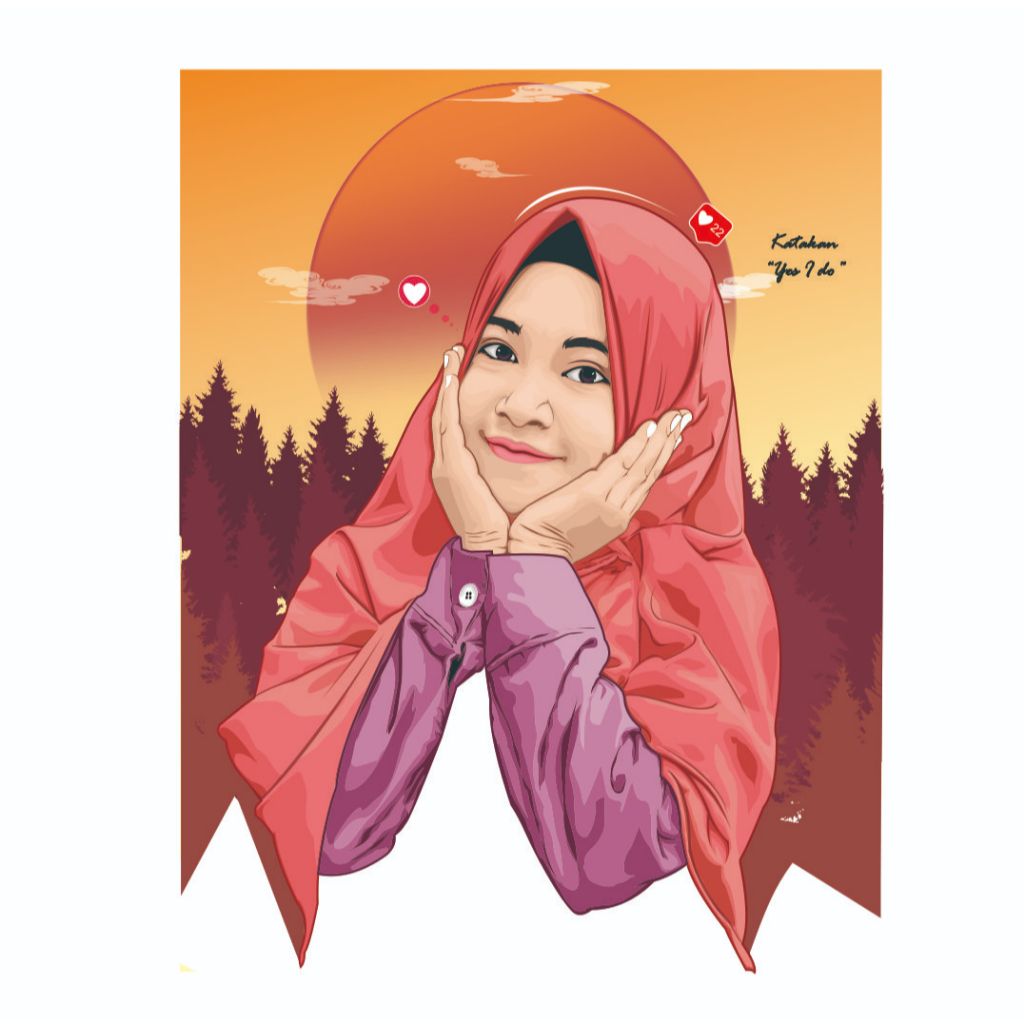 Jual Jasa Gambar vector art | illustrasi wajah | Karikatur Kado (SOFT ...