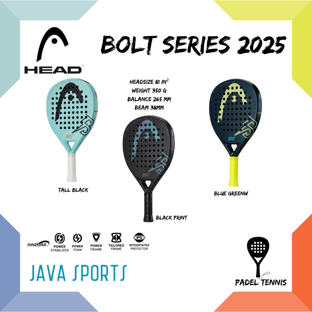 Jual Raket Padel Tenis Head Bolt Series 2025 Official Resmi Original ...