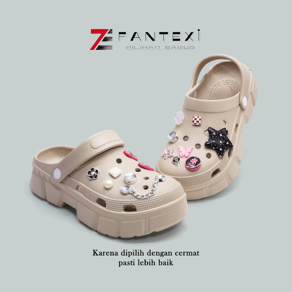 Jual Sendal Baim Jibitz Model Rantai Kekinian Bahan Eva | Shopee Indonesia