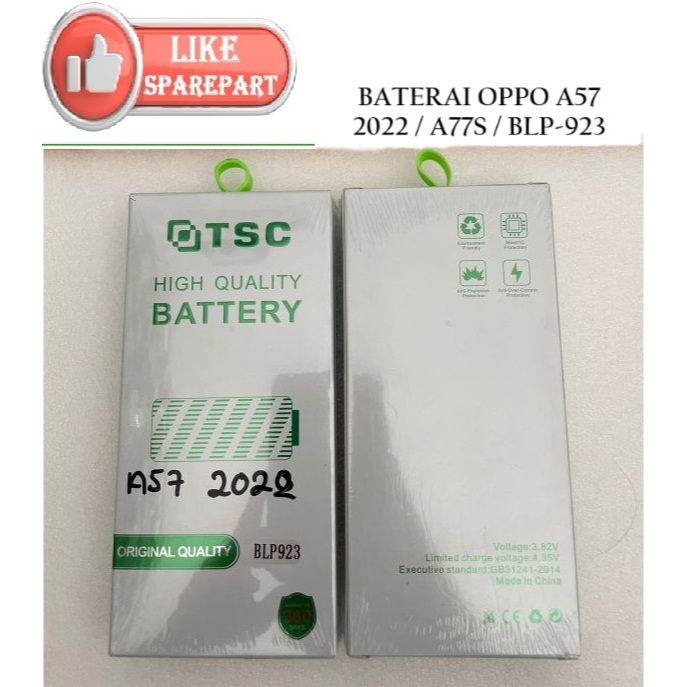Jual BATERAI OPPO A57 2022 / A77S / BLP-923 / ORI 100% / BATRE 99% ...