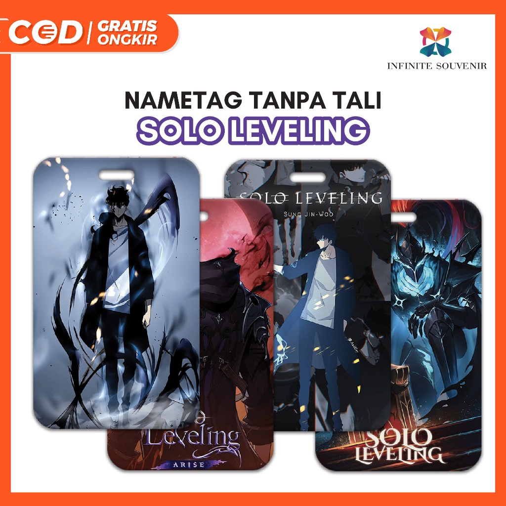Jual (N009) Nametag SOLO LEVELING Tanpa Tali / Card Holder ARISE / ID ...