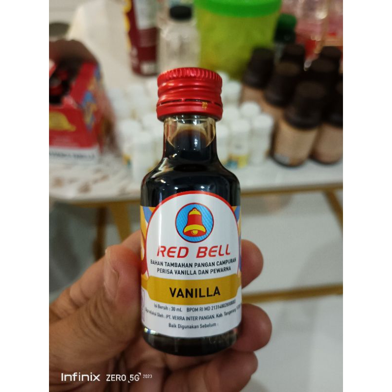Jual Vanilla Essence Red Bell 30 ml Halal/ Vanila essence | Shopee ...
