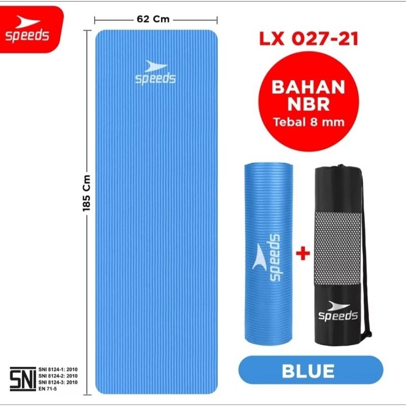 Jual SPEEDS Matras Yoga Mat Olahraga Senam Lantai Meditasi Gym Fitness ...