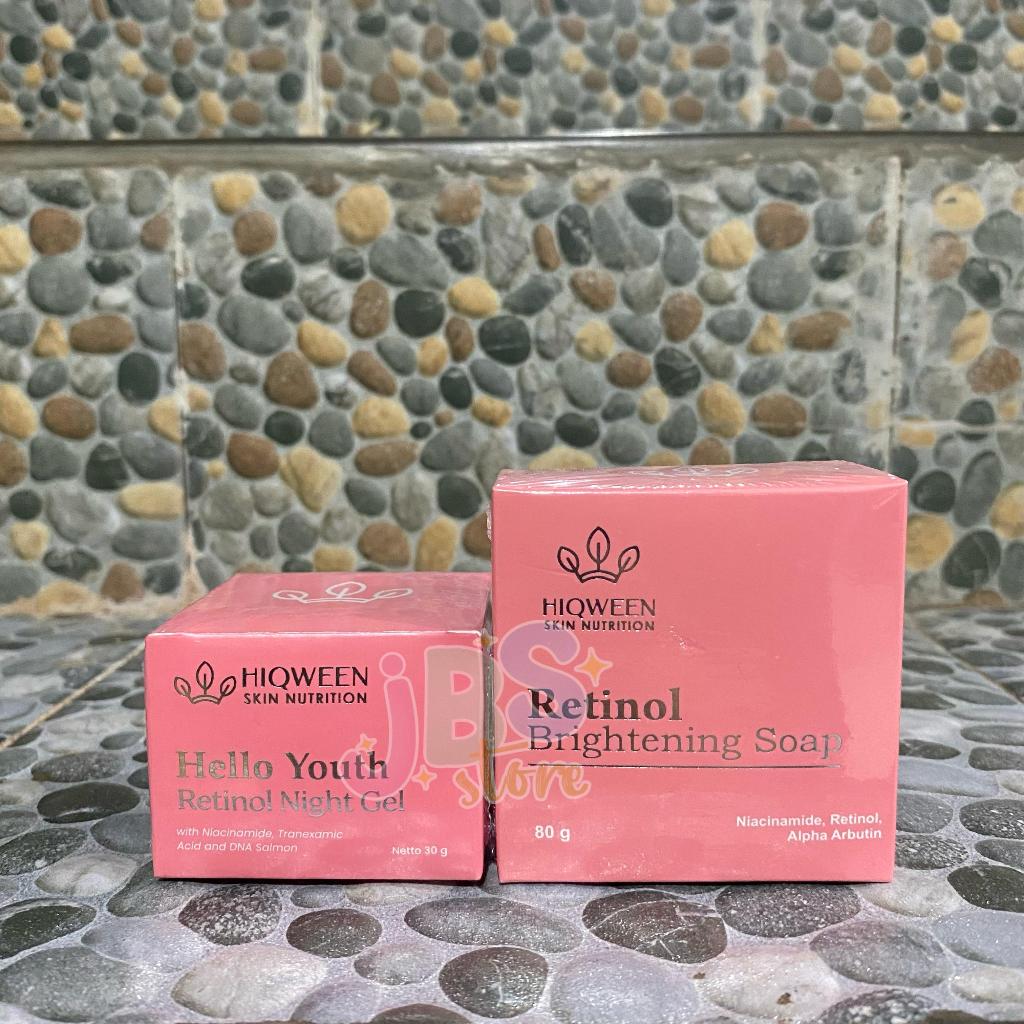 Jual [JBS STORE] SABUN HIQWEEN Retinol Brigthening Soap Facial Wash ...