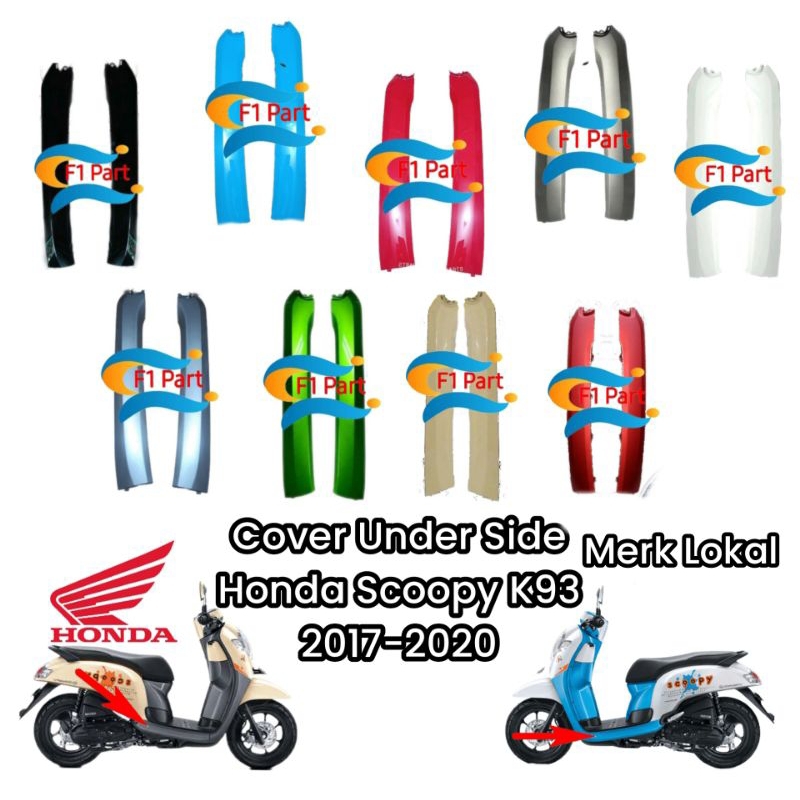 Jual cover dek bawah samping kanan kiri SCOOPY FI ESP DONAT under side ...