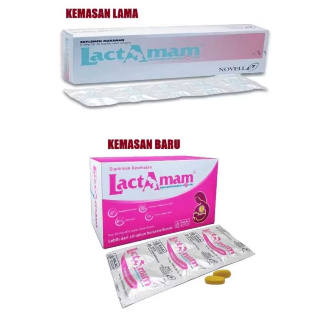 Jual Lactamam Box isi 60 Kapsul Membantu Melancarkan Air Susu Ibu ...