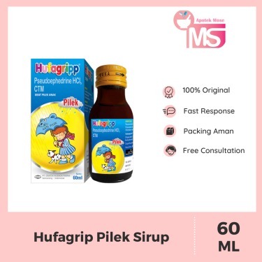 Jual HUFAGRIP PILEK SIRUP 60 ML - Batuk-dan-Flu | Shopee Indonesia
