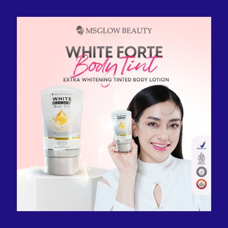 Jual MS GLOW - WHITE FORTE BODY TINT - 150 GR | Shopee Indonesia