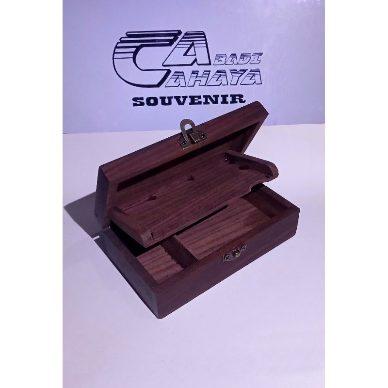 Jual kotak kayu lintingan / kotak tembakau cengkeh / slepen box tingwe ...