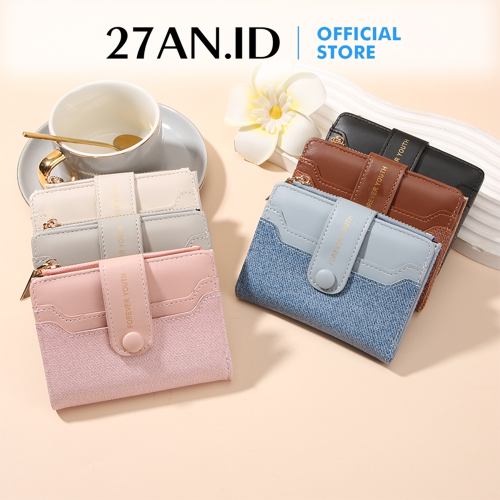 Jual (27AN.ID) Dompet Wanita AC22 Multifungsi Dompet Lipat Model Minimalis Simple | Shopee Indonesia