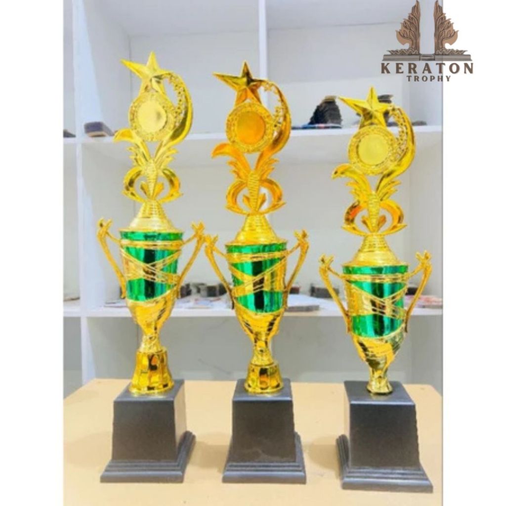 Jual Piala Cup Champion Piala Tinggi 50-58 cm 1 Set ( isi 3 ) | Shopee ...