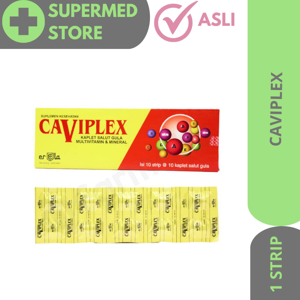 Jual Caviplex Strip Isi 10 Kaplet / Multivitamin Caviplex | Shopee ...