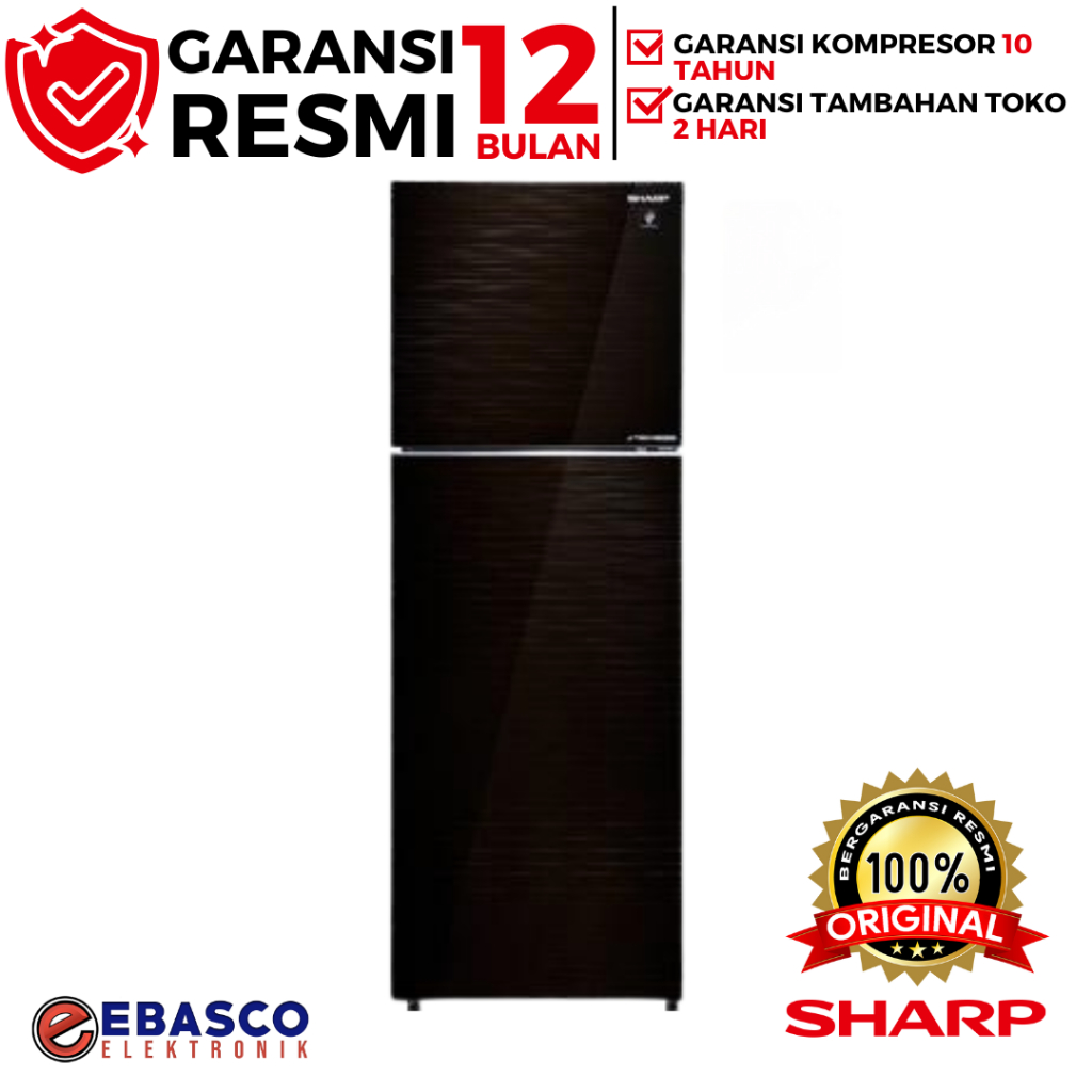Jual SHARP KULKAS 2 PINTU SJ 456 GI MK Kapasitas 352 L Tekhnologi J ...