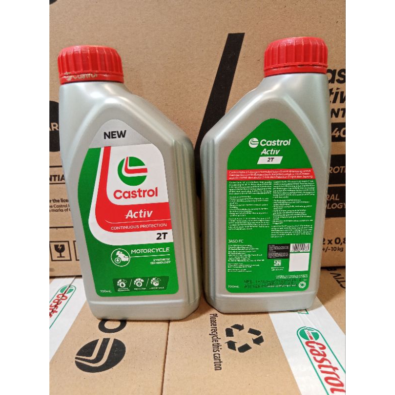 Jual oli mesin/oli samping motor 2tak Castrol Active 2T | Shopee Indonesia