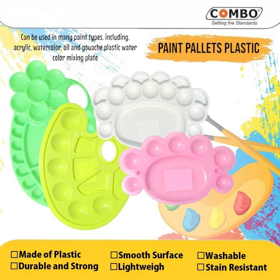 Jual Palet Lukis Plastik / Paint Palette / Artist Palette / Watercolor ...