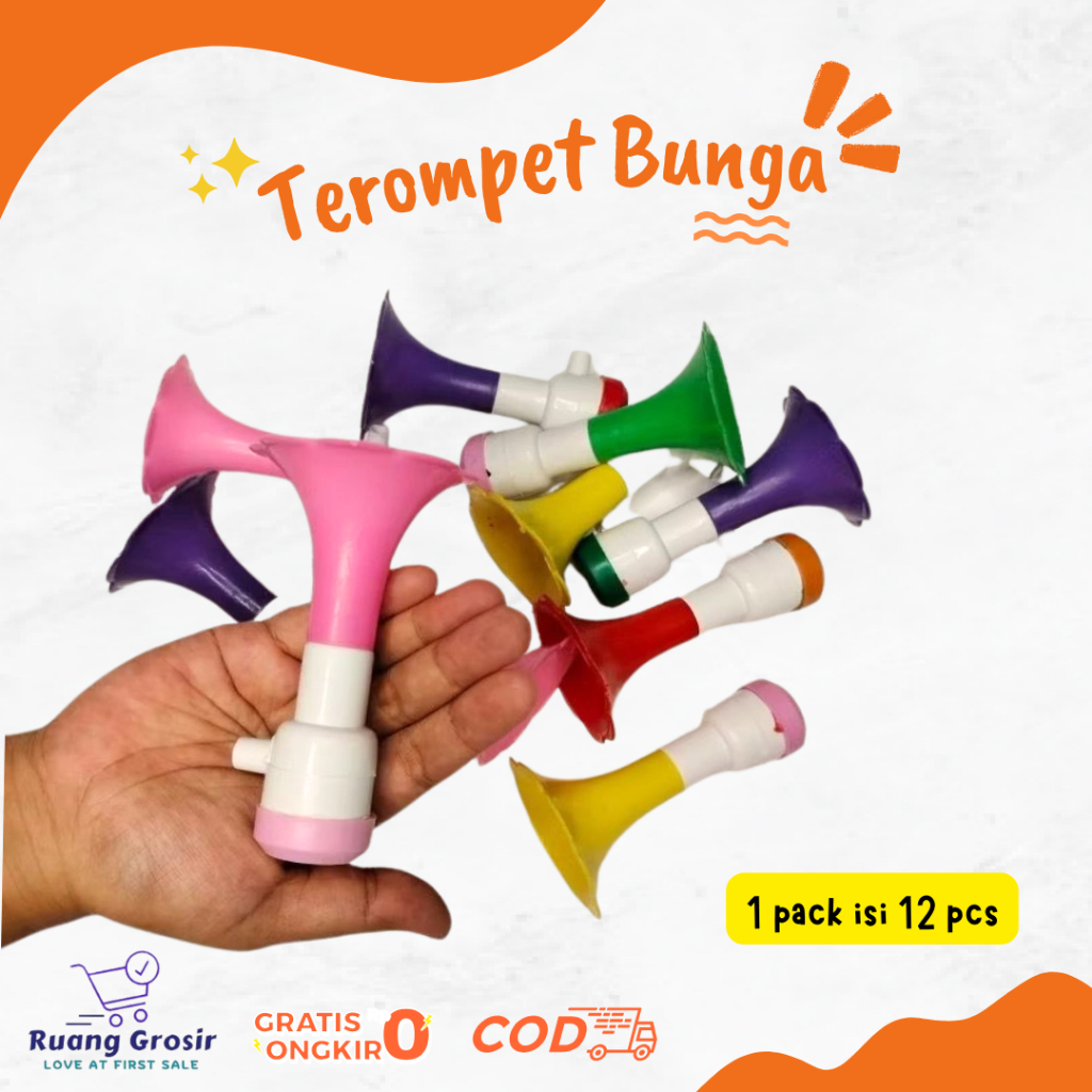 Jual Terompet Bunga Warna Cerah isi 12 pcs | Shopee Indonesia