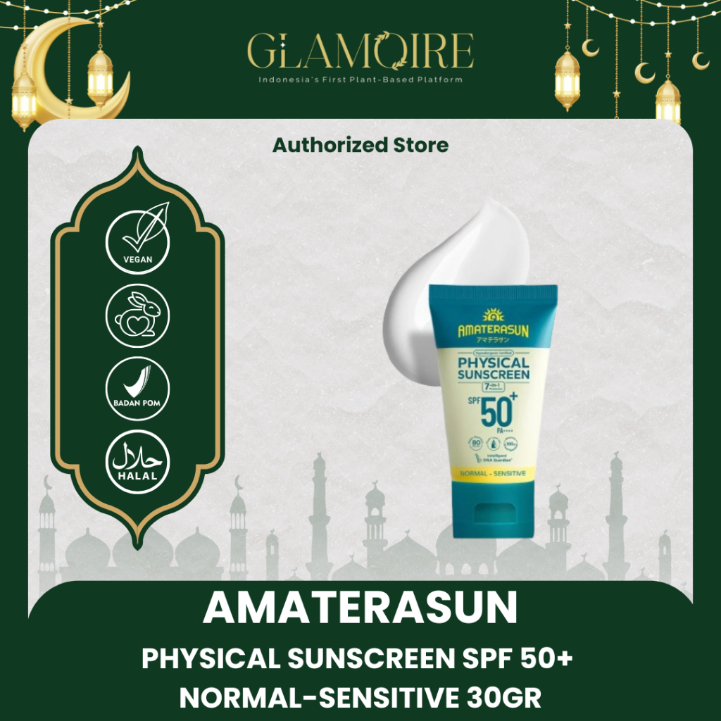 Jual Glamoire - AMATERASUN [REAL SPF Certified] Physical Sunscreen SPF 50+ PA++++ | Shopee Indonesia