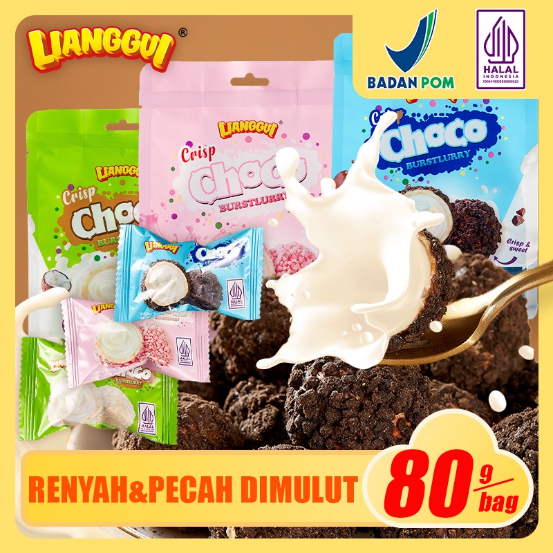 Jual Lianggui Wafer Ball Coklat - Crispy & Lumer Rasa Choco/Strawberry ...