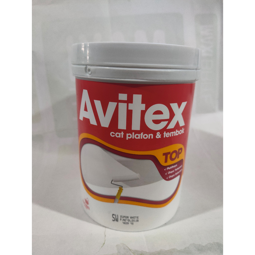 Jual Avitex TOP Cat Plafon dan Tembok / Dinding / Cat Gypsum GRC 1 kg ...