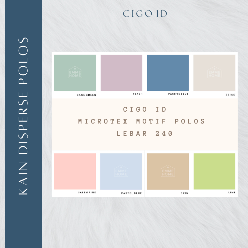 Jual CIGO - Kain Microtex Katun Disperse Polos Lebar 240 PART 2 ...