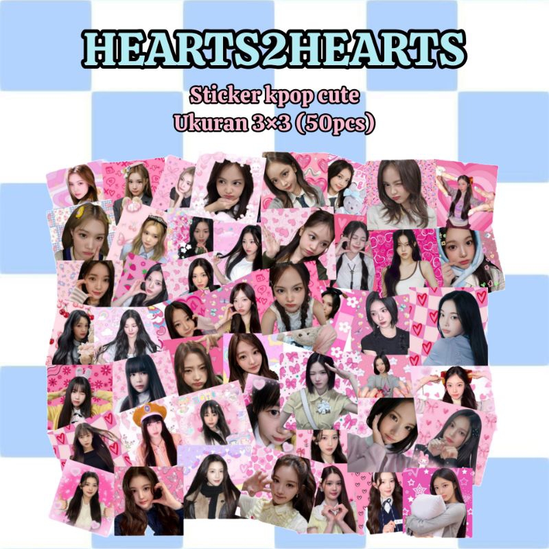 Jual [50pcs] Sticker cute kpop HEARTS2HEARTS Stiker kpop | Shopee Indonesia