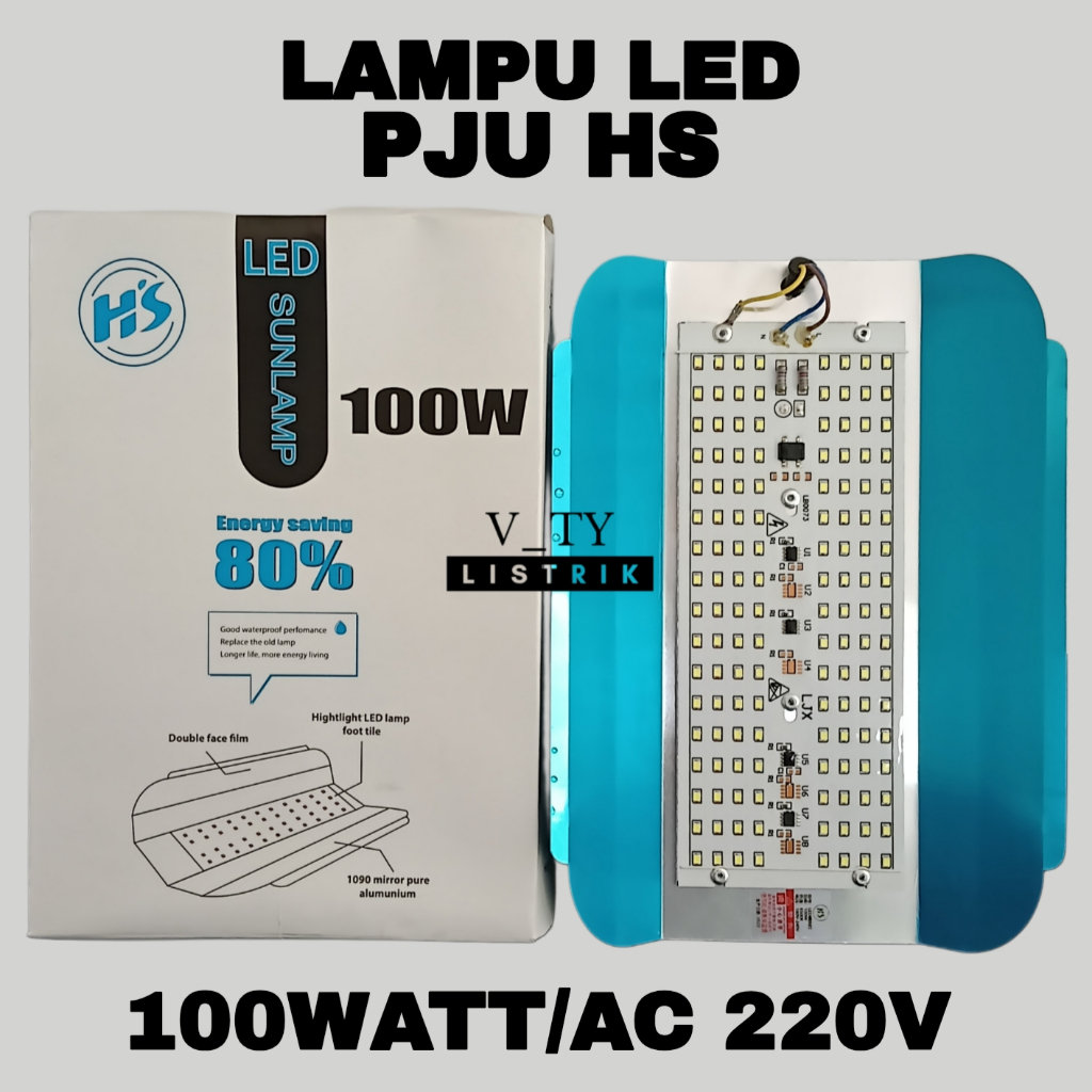 Jual LAMPU JALAN HS 100W AC 220V PJU LED / SUNLAMP LAMPU SOROT OUTDOOR ...