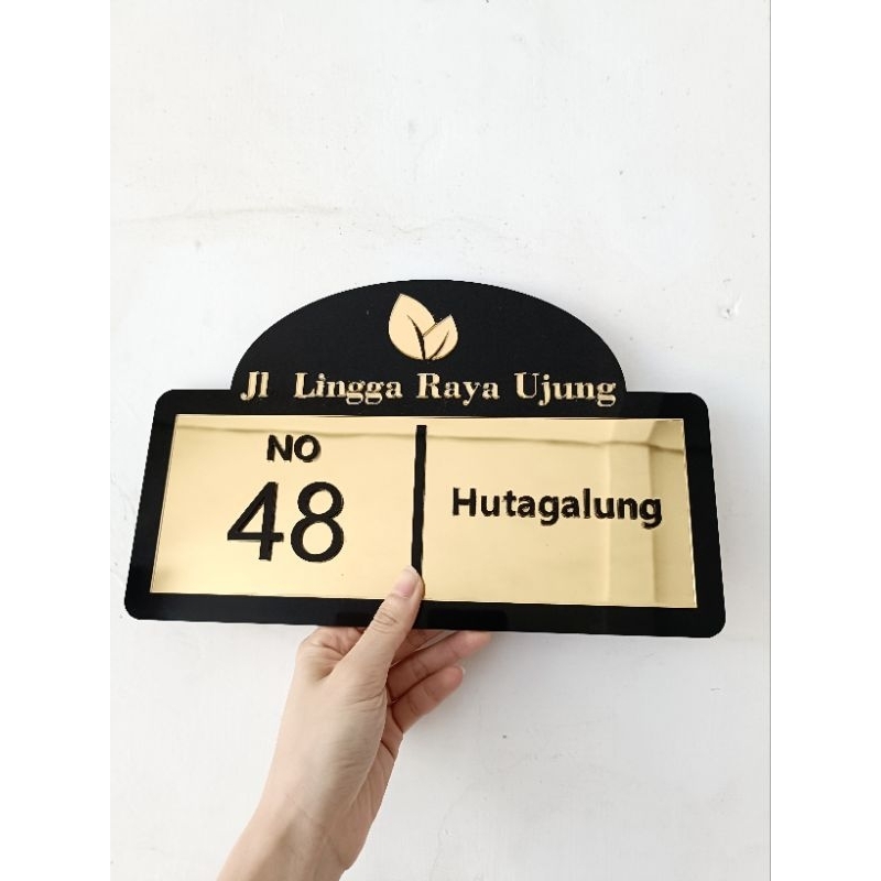 Jual AKRILIK NOMOR RUMAH HURUF TIMBUL 28X18 MEWAH | Shopee Indonesia