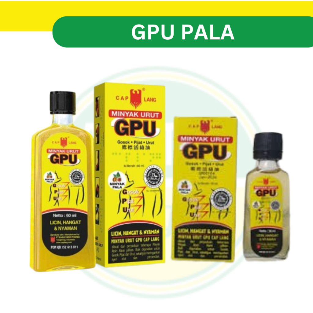 Jual GPU PALA MINYAK URUT 60, 30 ML | Shopee Indonesia