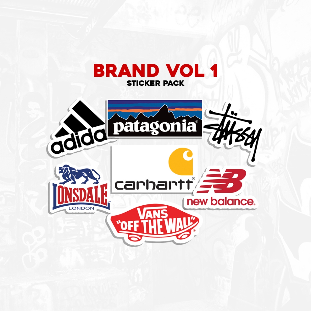 Jual Brand Vol 1 - Sticker Pack 7 Pcs | Logo Merk | Stiker Vinyl ...