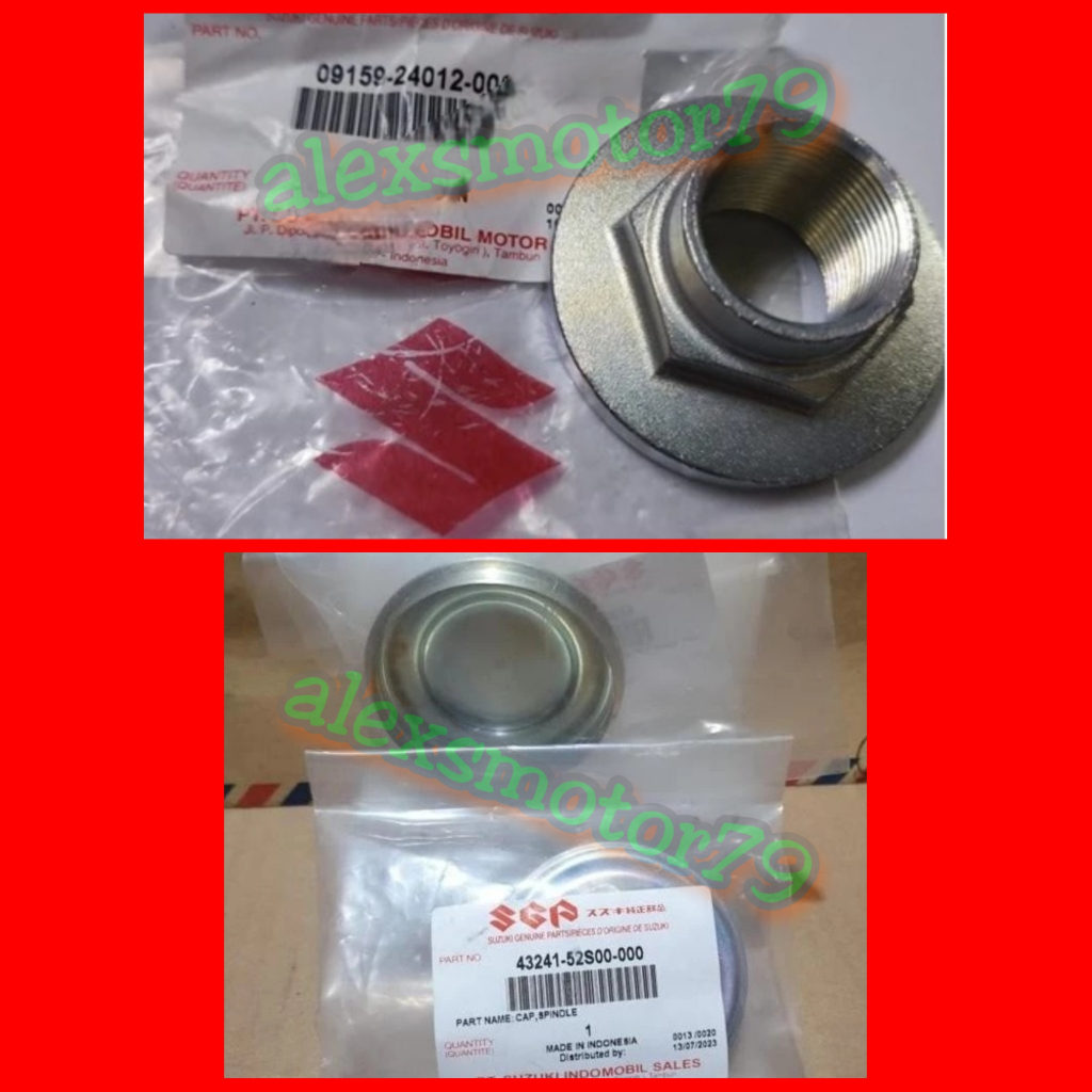 Jual Mur Nap Roda + Cap Tutup Spindle Suzuki New Carry Tayo Original ...