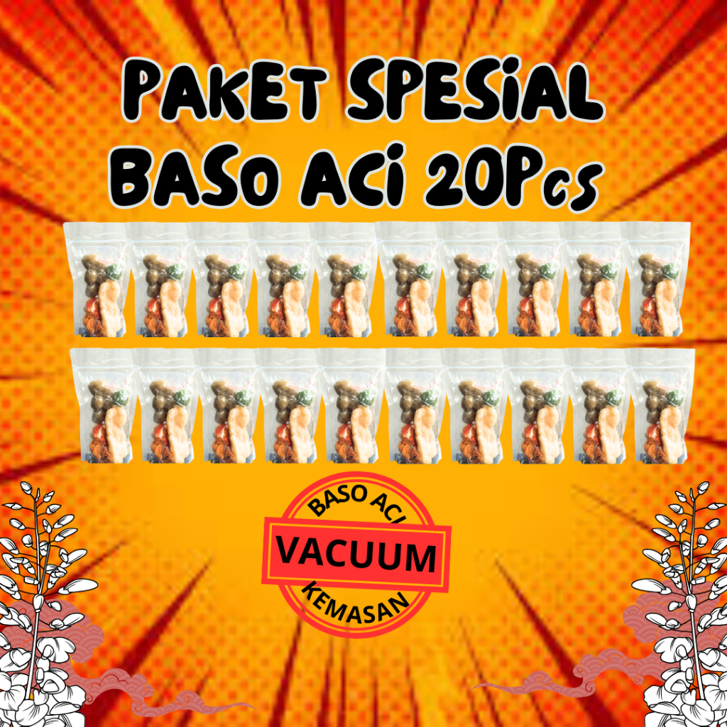 Jual Baso Aci Paket 20pcs | Bakso Aci Paket 20pcs | Shopee Indonesia