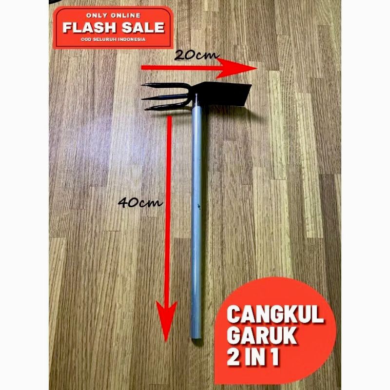 Jual CANGKUL GARUK 2 IN 1 CANGKUL MINI CANGKUL TAMAN UNTUK BEKEBUN ...