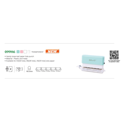Jual Promo 99H6 Pembolong Kertas 6 Lubang Hole Puncher Paper Punch ...