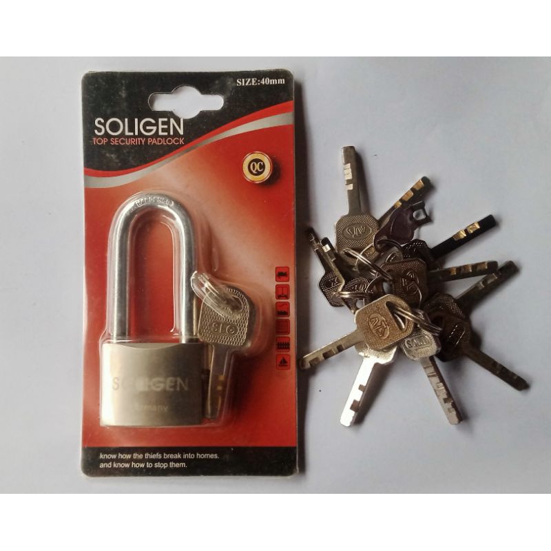 Jual gembok soligen antii cut. 8 kunci (mau nambah lagi chat aja ...