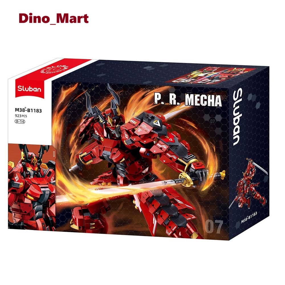 Jual Sluban Brick Robot P. R. Mecha Kai Samurai Heavy Armor Mecha M38 ...