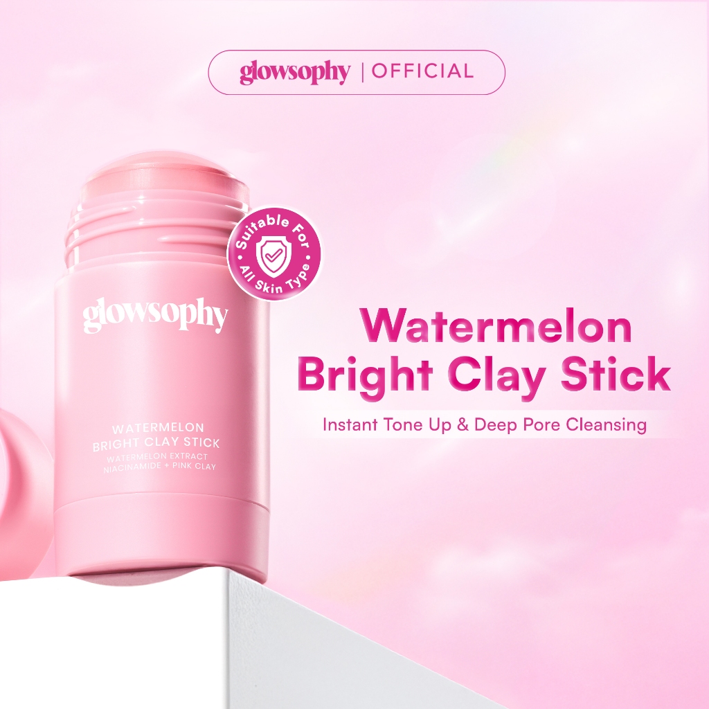 Jual Glowsophy Watermelon Bright Clay Stick Mask 40g - Masker Wajah ...