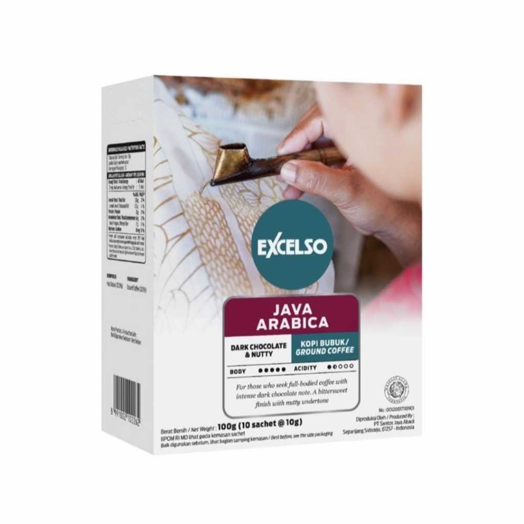 Jual Excelso Java Arabica Kopi Bubuk 10sachet | Shopee Indonesia