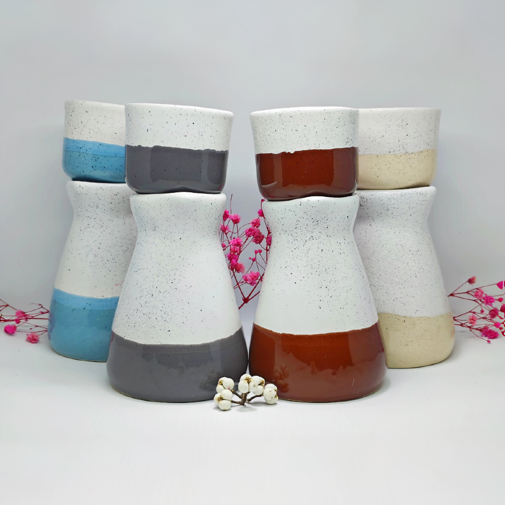 Jual DINI HARI TARA Gelas Server Set - Gelas Mug Kopi Keramik Server & Mug Mini | V60, Teko ...