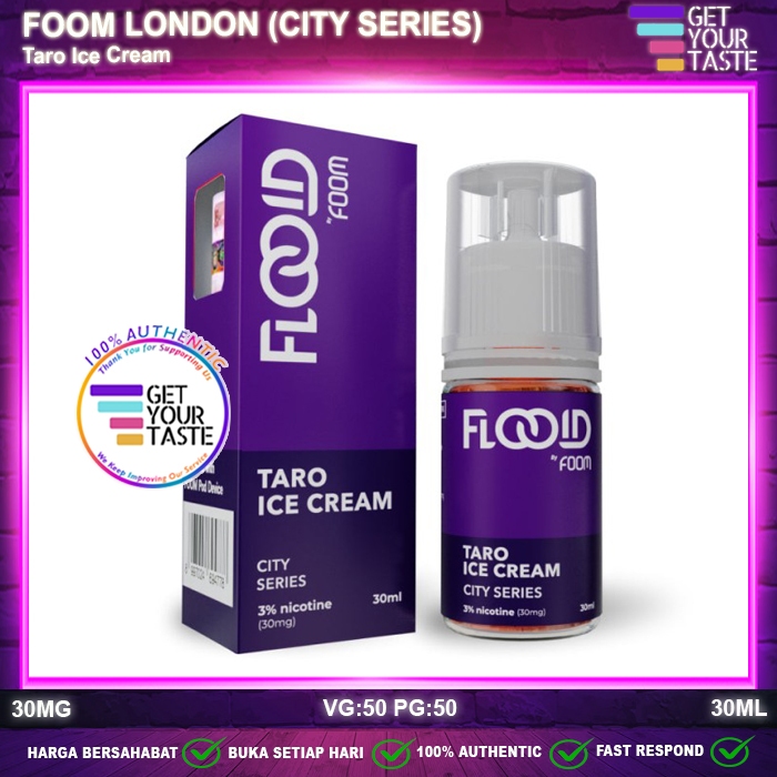Jual Liquid FOOM City London Salt Nic 30ML Taro Ice Cream by VSS ...