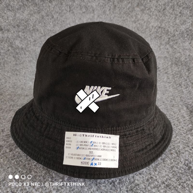Jual [REPAINT] TOPI BUCKET HAT LOGO CEN TANK AX22 | Shopee Indonesia