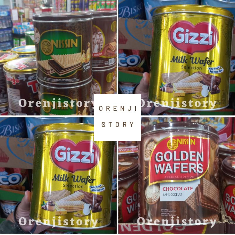 Jual nissin wafer kaleng 267gr special edition kue parcel lebaran dan ...