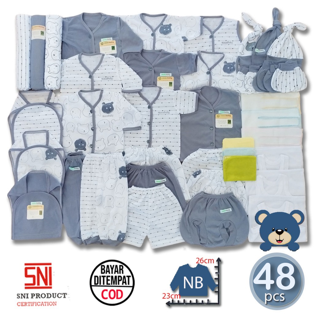 Jual ummababyshop 48 pcs Set Baju Bayi Newborn SNI Paket Perlengkapan ...