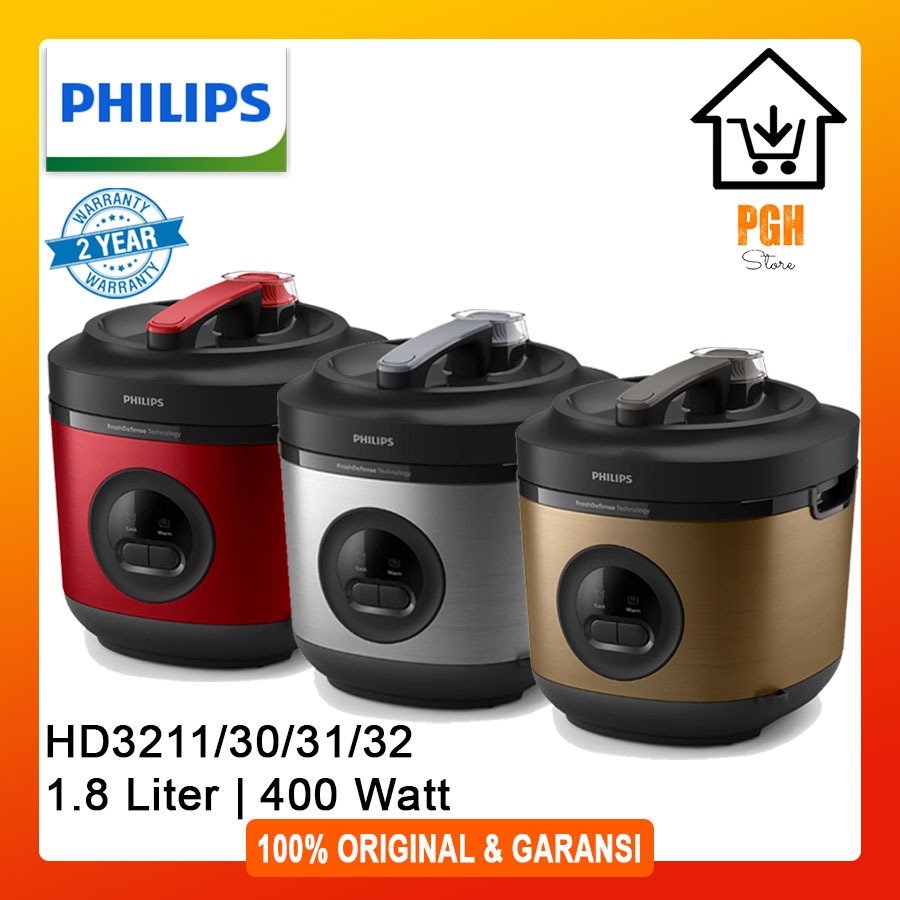 Jual (HARGA PROMO) Philips Rice Cooker Penanak Nasi Magic Com HD3211 HD ...