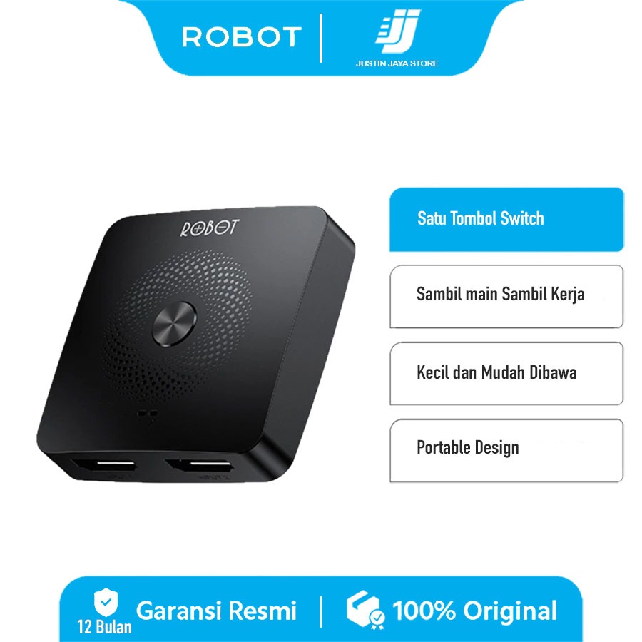 Jual ROBOT HM103 HDMI Switch Splitter 2in 1out / 1in 2out Bi-Direction ...