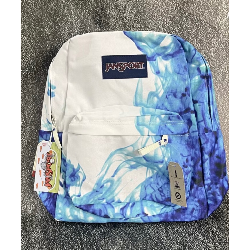Jual TAS RANSEL JS JANSPORT SPORT BAGS ABSTRACT MOTIF ORIGINAL WHITE ...