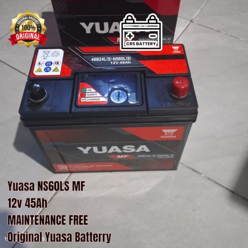 Jual Aki Mobil Hyundai Accent Verna, Cakra, Matrix Accu GS Yuasa NS60LS MF 45Ah | Shopee Indonesia