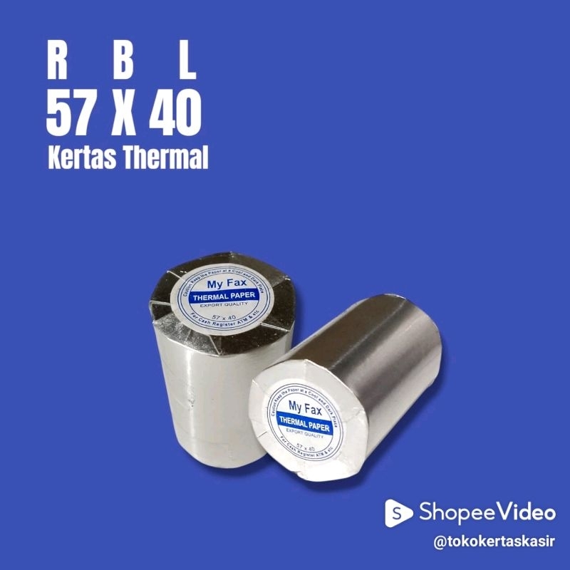 Jual Kertas thermal 58x40mm 1 pcs | Shopee Indonesia