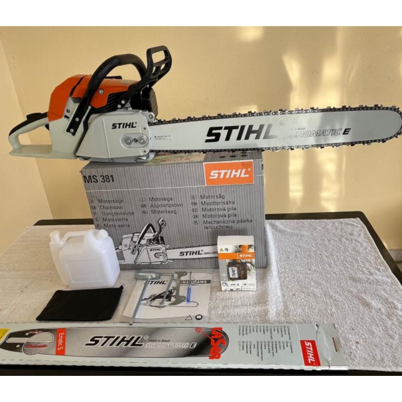 Jual Mesin Chainsaw MS 381 Komplit Bar 25 inch Fullset | Shopee Indonesia
