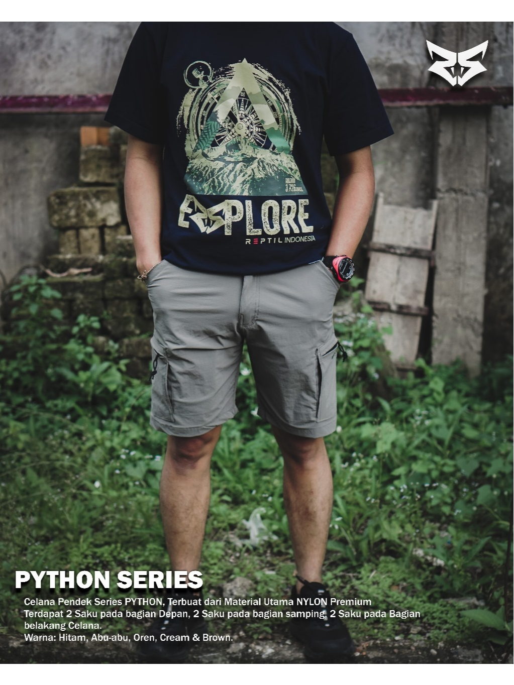Jual CELANA OUTDOORPENDEK PRIA/WANITA REPTIL ADVENTURE PYTHON series ...